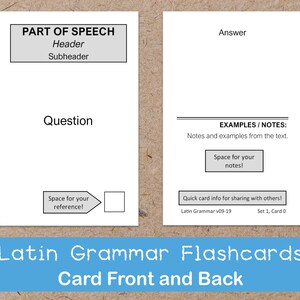 Latin Grammar, Adjectives-adverbs-numerals, SET 2 - Flashcards, Study ...