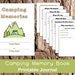 Printable Kids Camping Memory Booklet - Scrapbook - Journal - Family ...