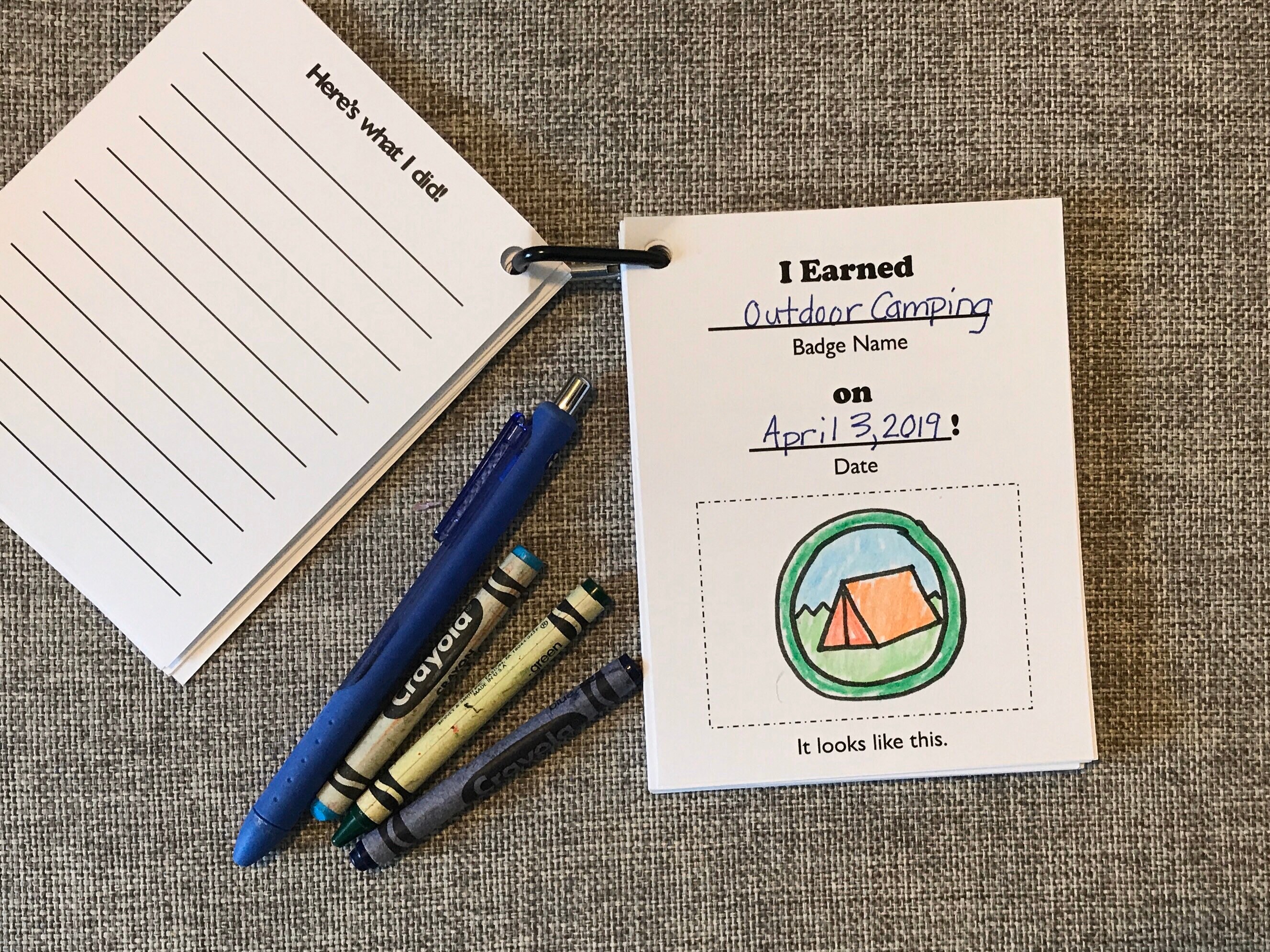 Printable Scout Badge Journal Pages - Planner - Tracker- Log Book ...