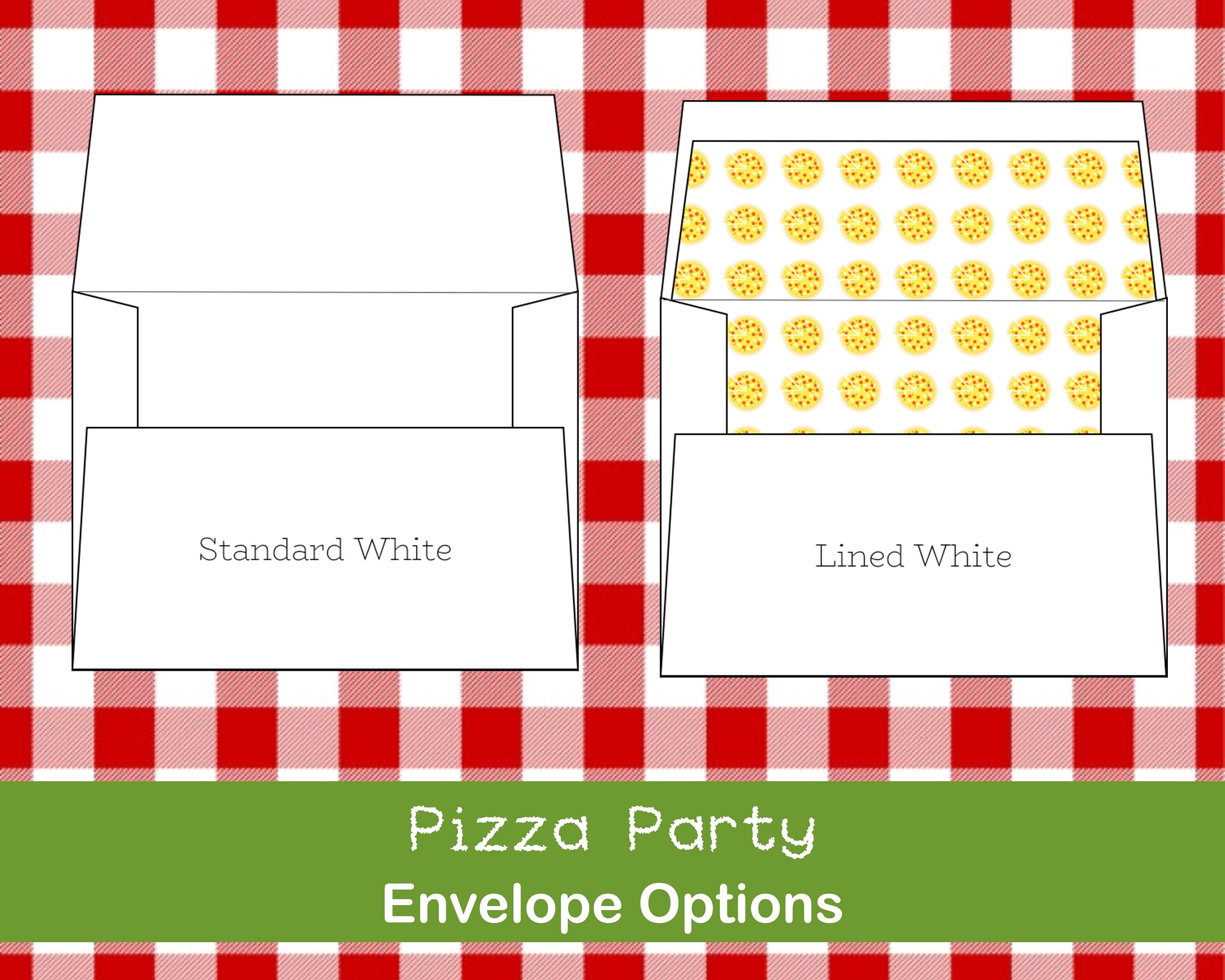 Pizza Party, Thank You Note, Card, Boy Birthday, Girl Birthday, Party ...