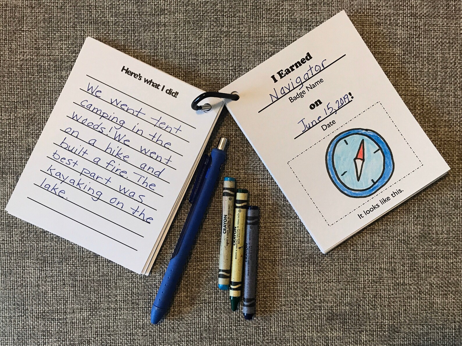 Printable Scout Badge Journal Pages - Planner - Tracker- Log Book ...