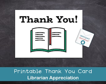 Librarian Thank You - Etsy