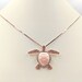 Rose Gold Sea Turtle Necklace 925 Sterling & Rose Turtle, 925 Rose ...