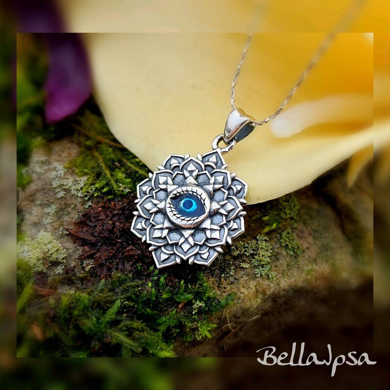 925 All Seeing Eye Necklace Sterling Silver 925 Eye Pendant - Etsy