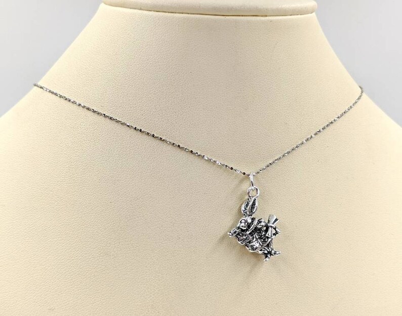 White Rabbit Necklace 925 Sterling White Rabbit Necklace | Etsy