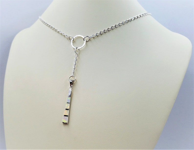 925 Sterling Silver Diamond Curb Chain Lariat Necklace With - Etsy