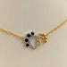 925 Silver & Gold Linked Paw Necklace; Dog Paw Pendant W Gold Chain ...