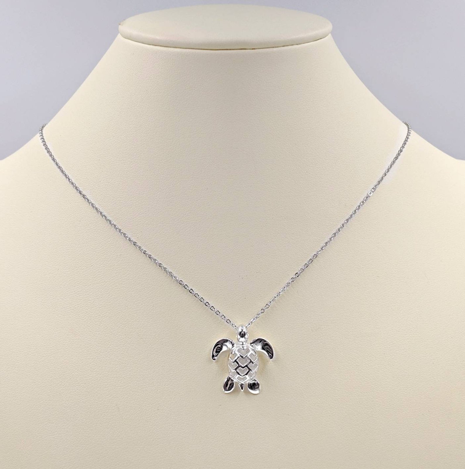 Sea Turtle Necklace Turtle Jewelry925 Sterling Silver Chain | Etsy