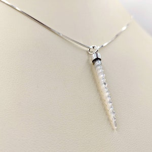 Mother of Pearl & 925 Unicorn Horn Necklace; Unicorn Horn Pendant ...