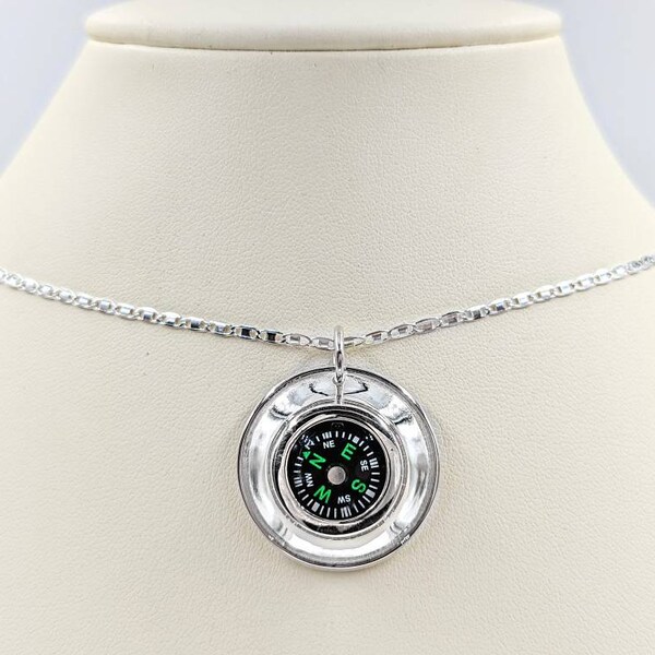 Compass Necklace - Etsy