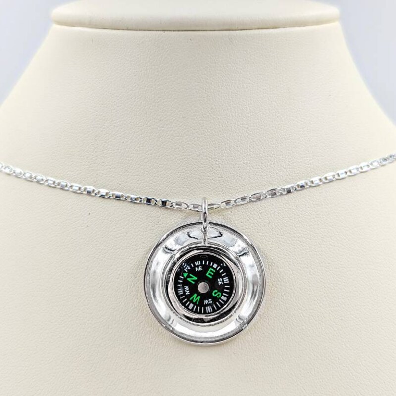 Compass Necklace - Etsy