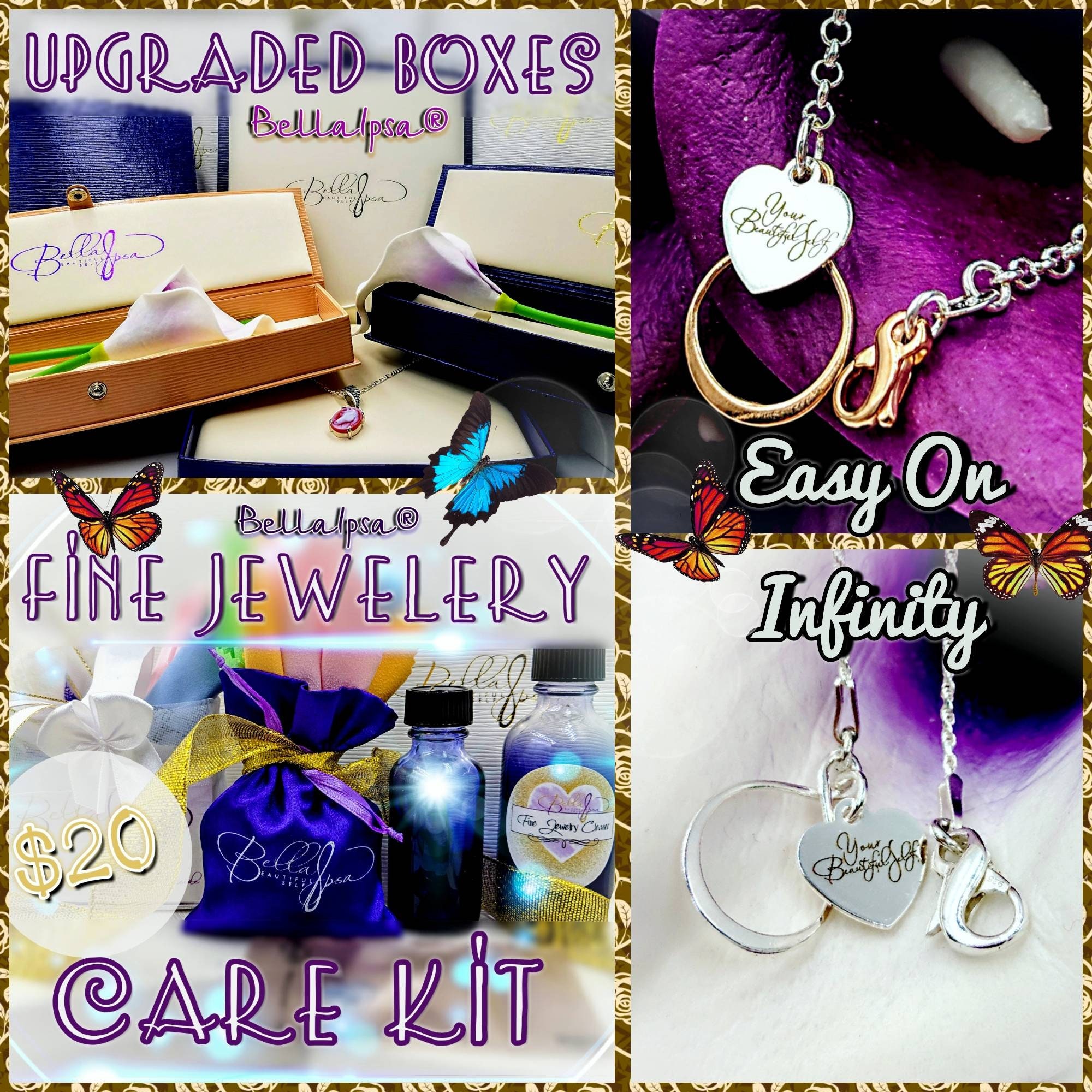 Layered Double Chain Blue Fire Opal and Purple Amethyst Sea | Etsy