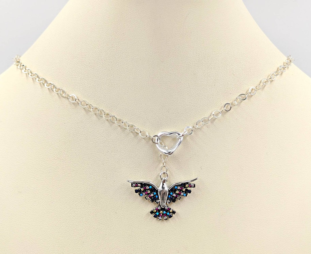 Sterling Silver Phoenix Rising Necklace; 925 Phoenix Rising Lariat ...