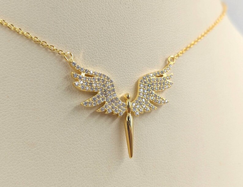 Gold Phoenix Rising Necklace 925 & Gold Phoenix Rising Gold - Etsy