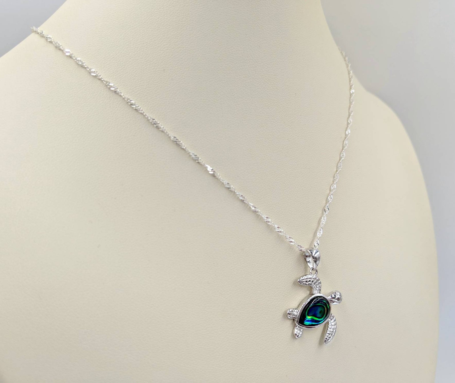 Sterling Abalone Shell Turtle Necklace 925 Abalone Turtle | Etsy