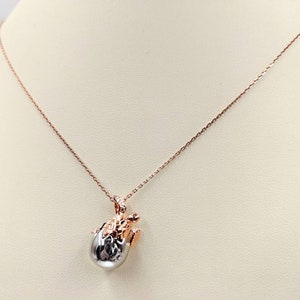 Rose Gold Turtle; Rose Baby Sea Turtle Necklace; 925 Baby Turtle in ...