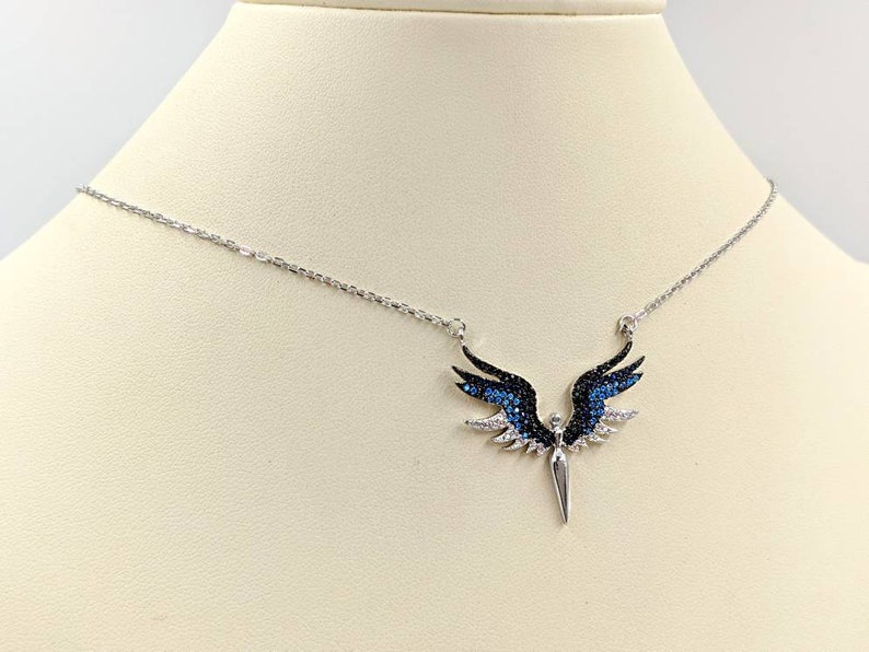 Sterling Silver Phoenix Rising Necklace 925 Phoenix Rising - Etsy