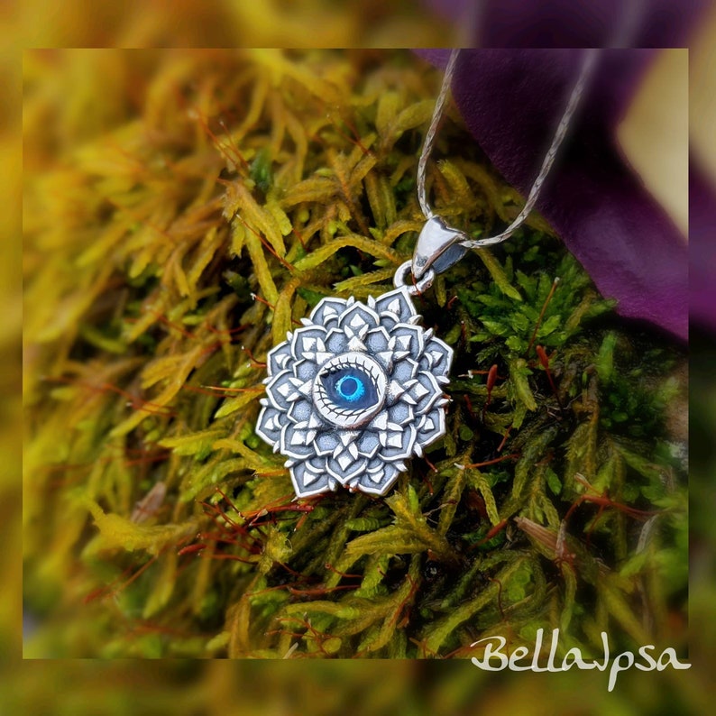 925 All Seeing Eye Necklace Sterling Silver 925 Eye Pendant - Etsy