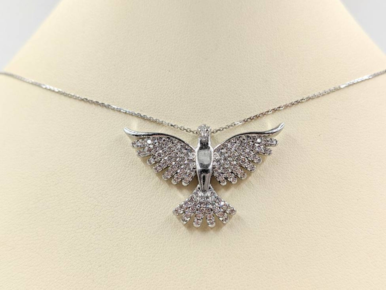 Silver Phoenix Rising Necklace Sterling Silver Plated Phoenix - Etsy