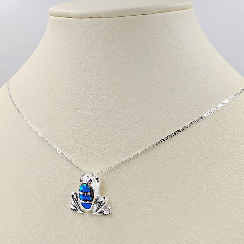 Frog Amethyst Necklace - Etsy