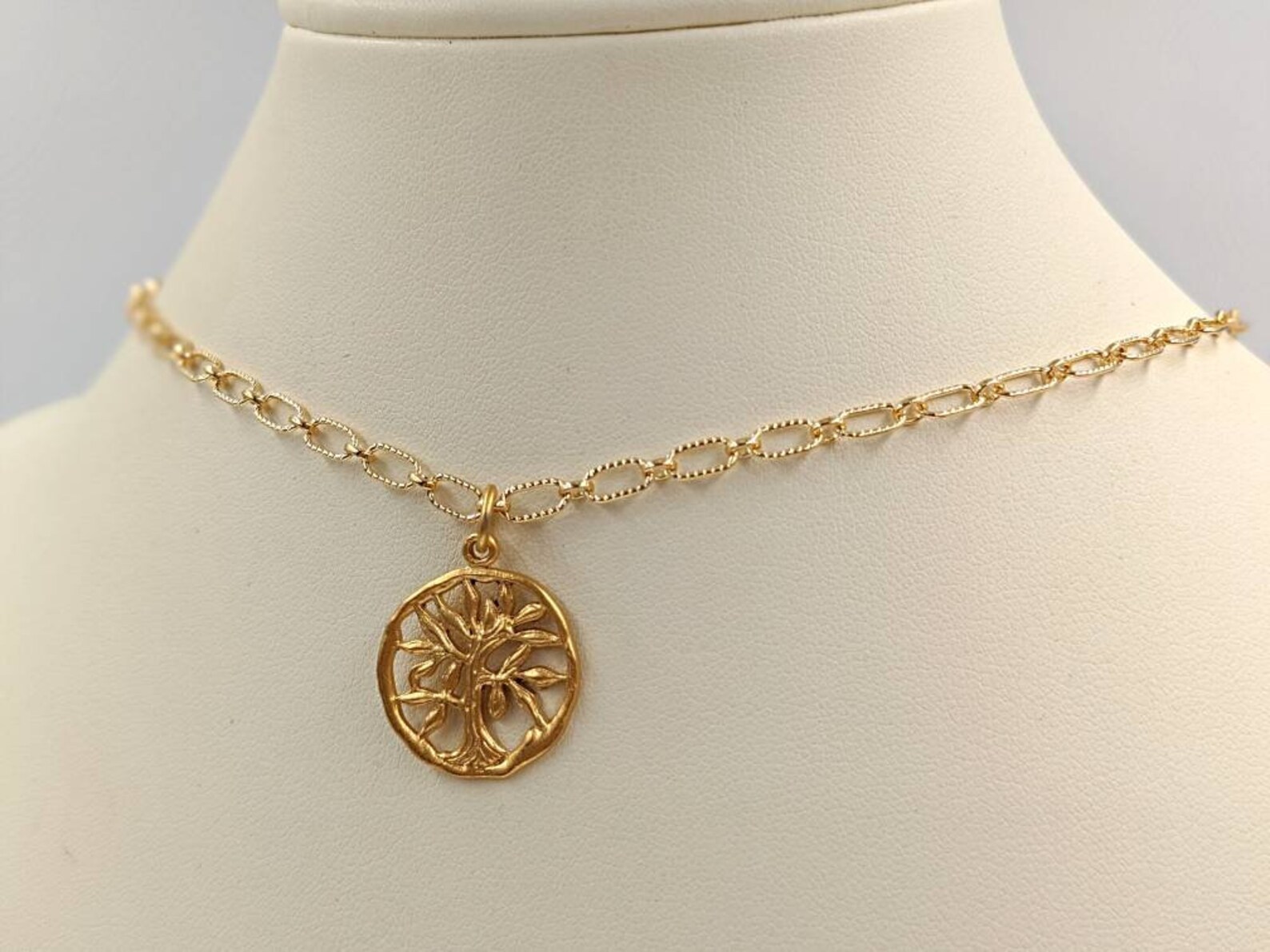 14K Gold Filled Fancy Chain Necklace W 925 Sterling and Gold Plated ...