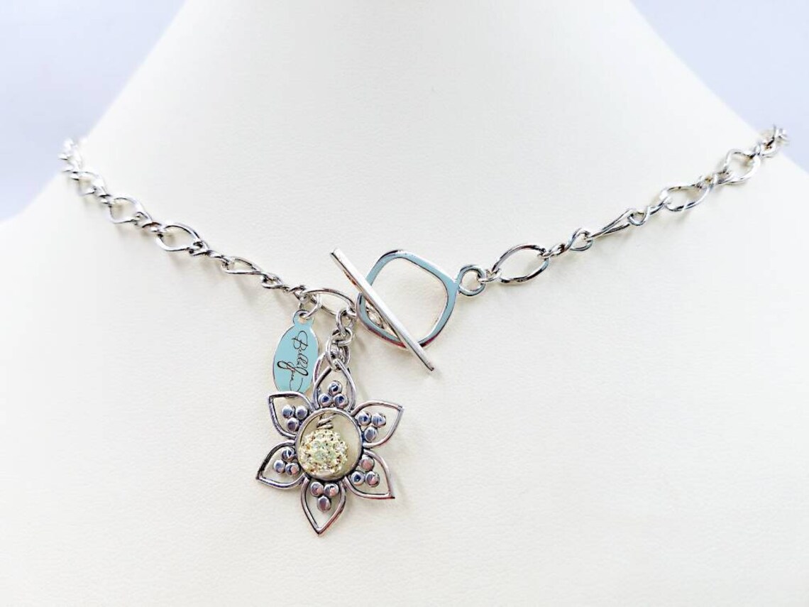 Sterling Silver Heavy Infinity Chain Necklace With 925 Lotus - Etsy