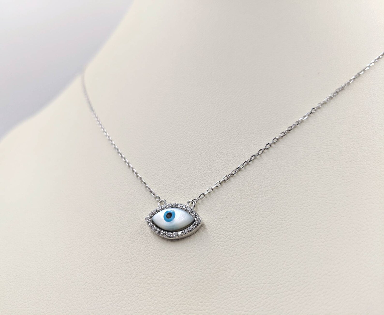 All Seeing Eye Necklace Sterling Silver 925 Eye Pendant Chain - Etsy