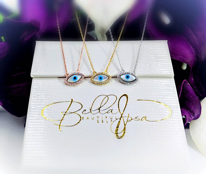 All Seeing Eye Necklace Sterling Silver 925 Eye Pendant Chain - Etsy