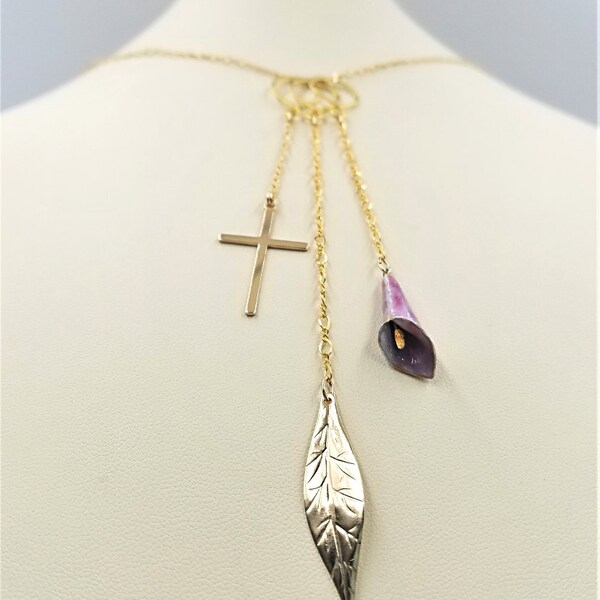 Calla Lily Lariat - Etsy