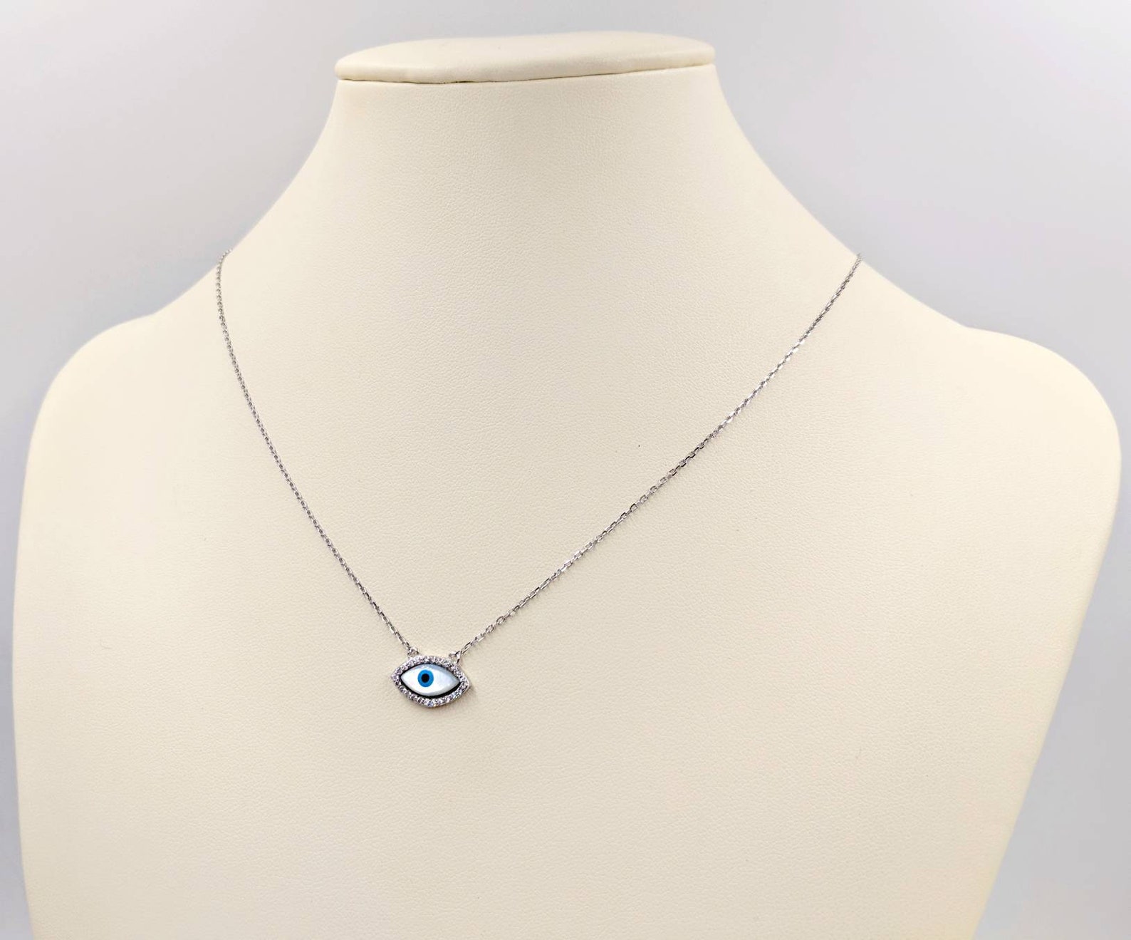All Seeing Eye Necklace Sterling Silver 925 Eye Pendant Chain - Etsy