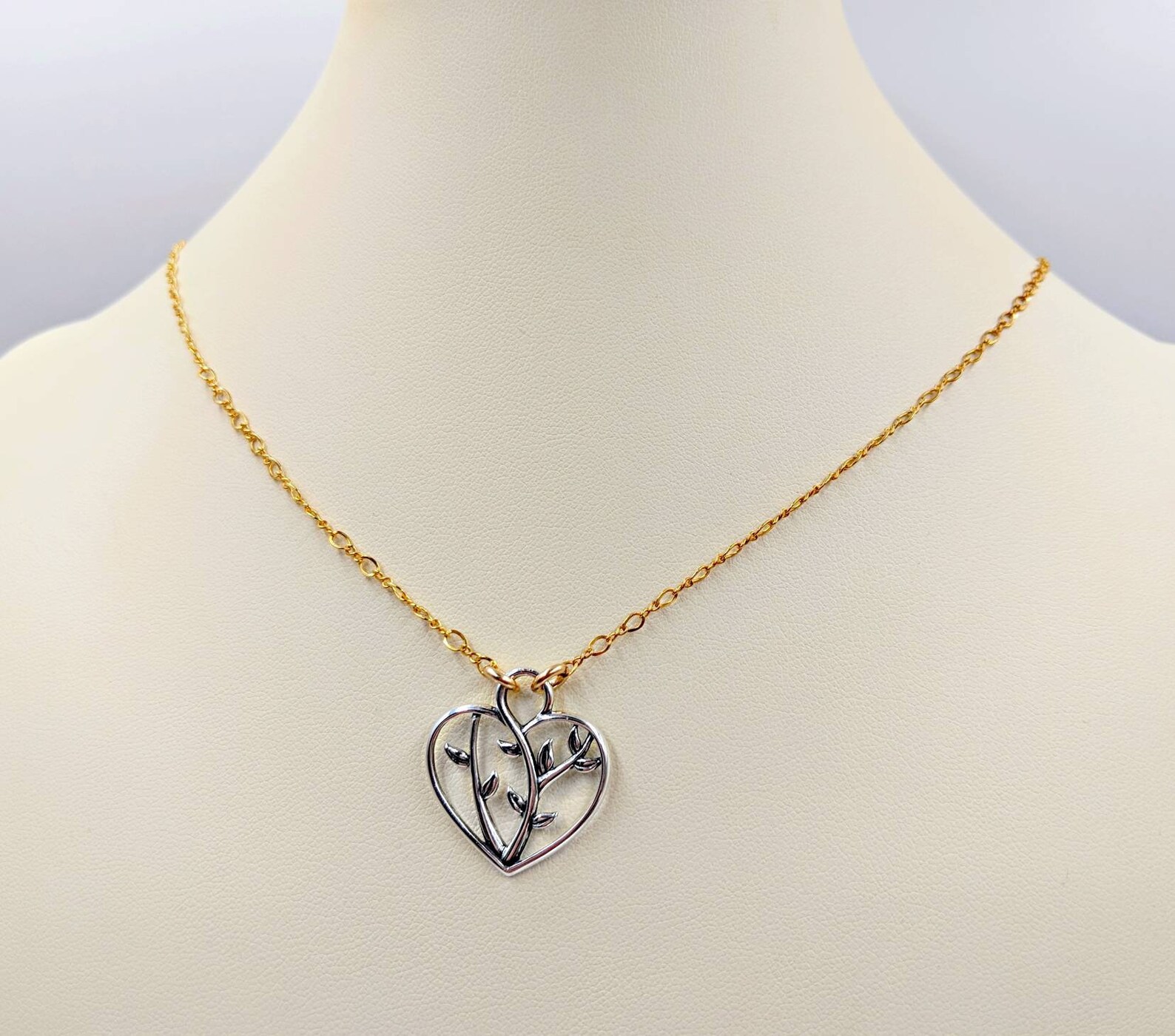 Heart & Vine Tree; Two Tone Tree of Life; Gold Chain Tree of Life ...