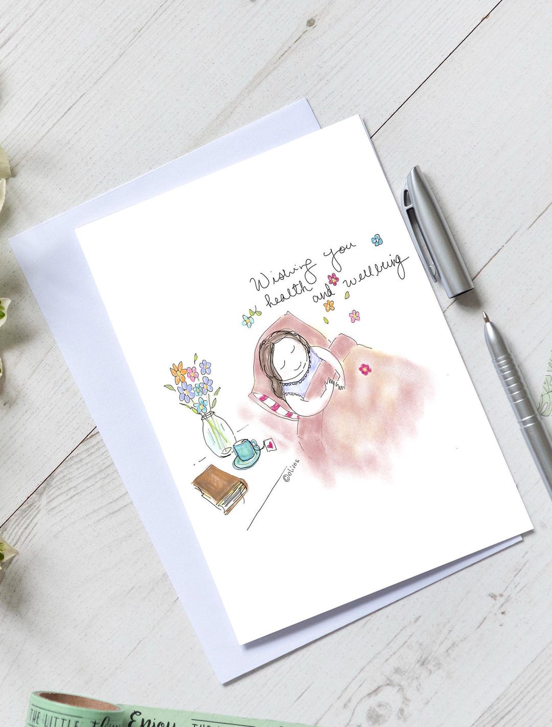 Wishing You Health Card, Get Better Card, Well-being Greeting Card, Get ...