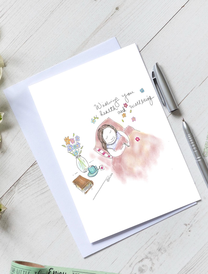 Wishing You Health Card, Get Better Card, Well-being Greeting Card, Get ...