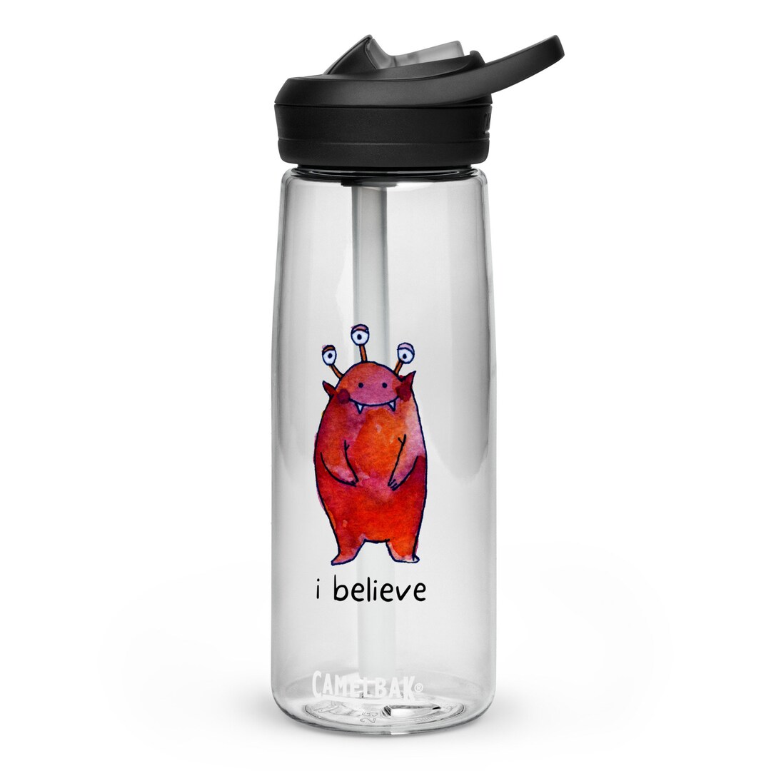Cute Alien Water Bottle, I Believe in Aliens Camelbak, Doodle Water ...