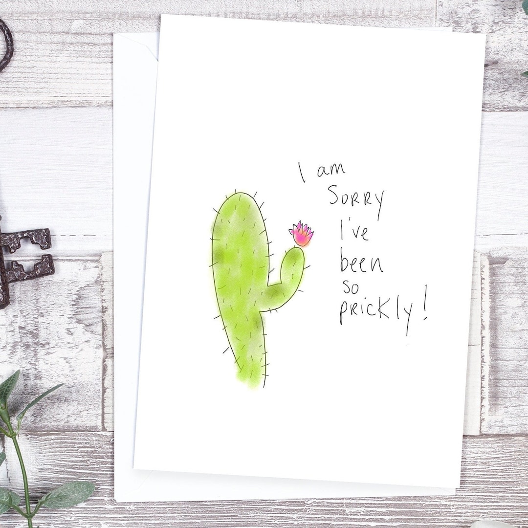 Apology Greeting Card, I Am Sorry Card, Apologies Card, Let's Make up ...