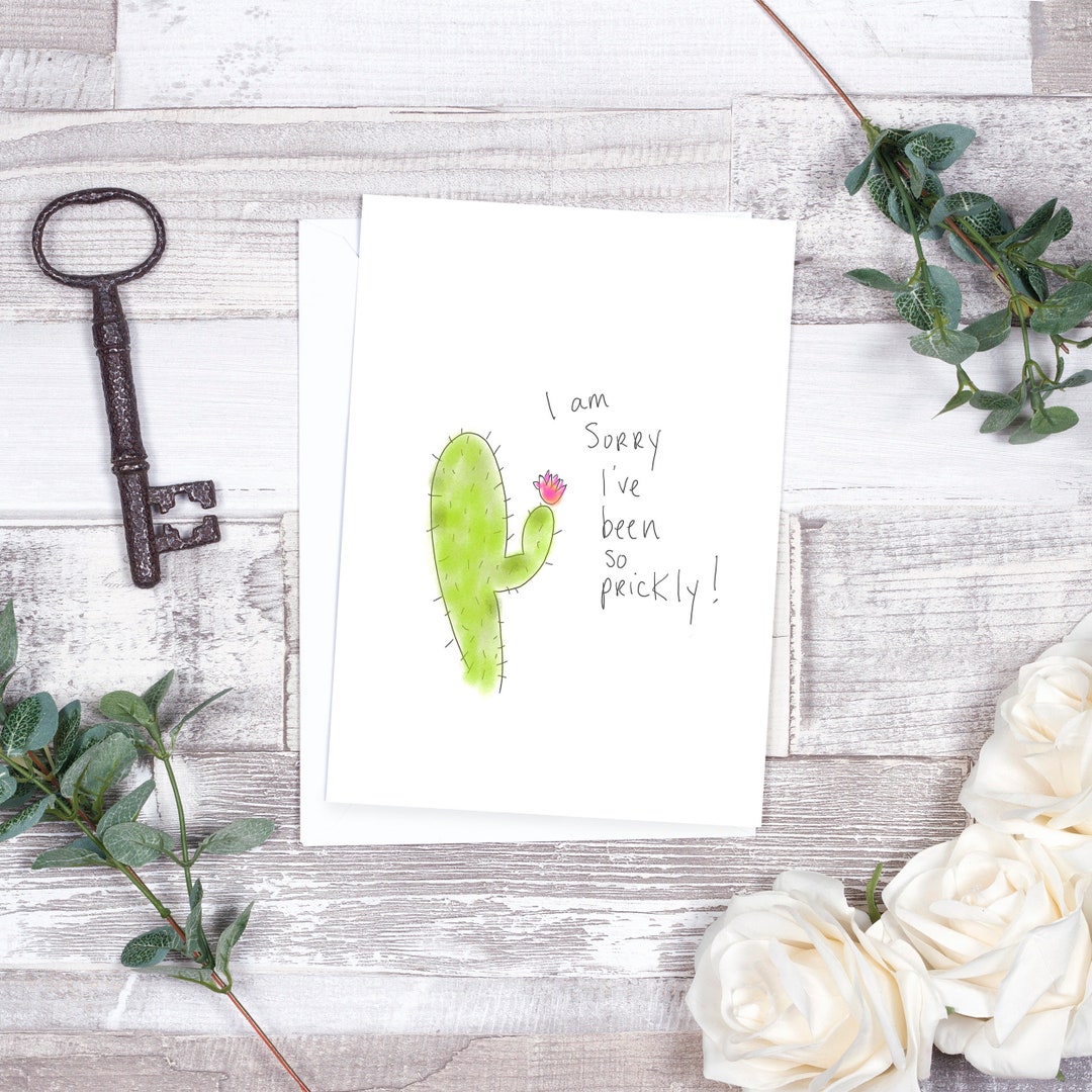Apology Greeting Card I Am Sorry Card Apologies Card - Etsy