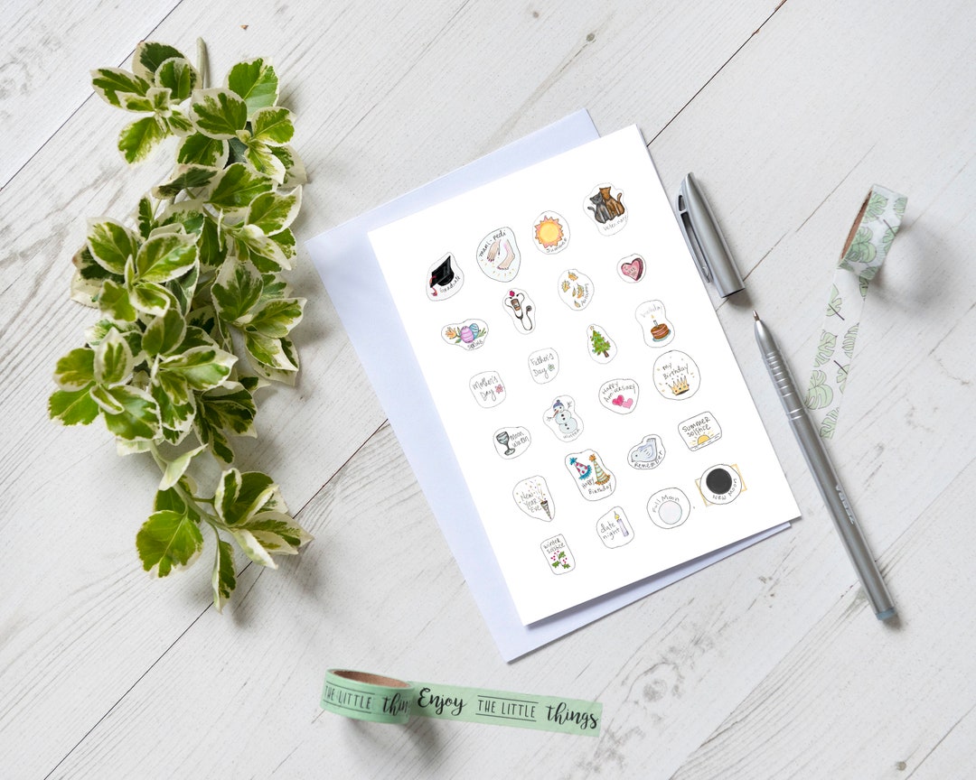 Witch Sticker, Witch Stickers for Planner, Doodle Wiccan Stickers ...