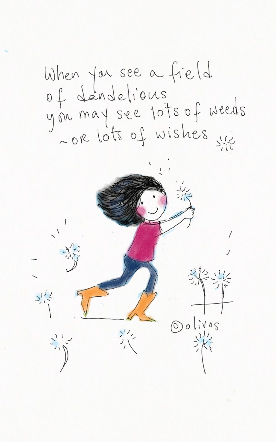 Be Positive - Doodle Wall Art - Encouraging Quotes - Gifts for ...