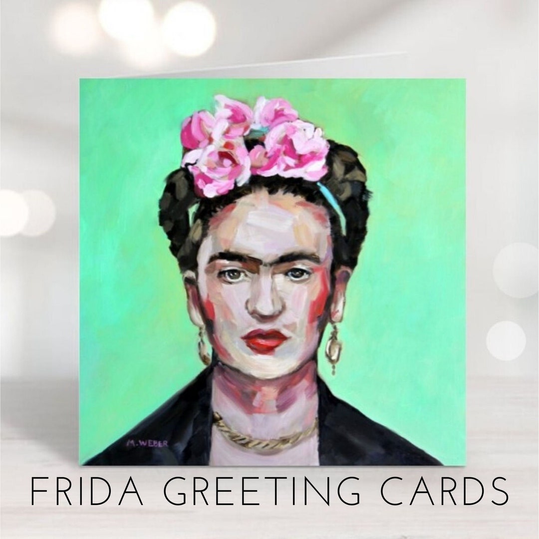 FRIDA Greeting Cards from Frida Oil Painting by Merrill Weber, Birthday ...