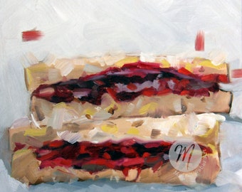 Pb&j Oil Painting - Etsy