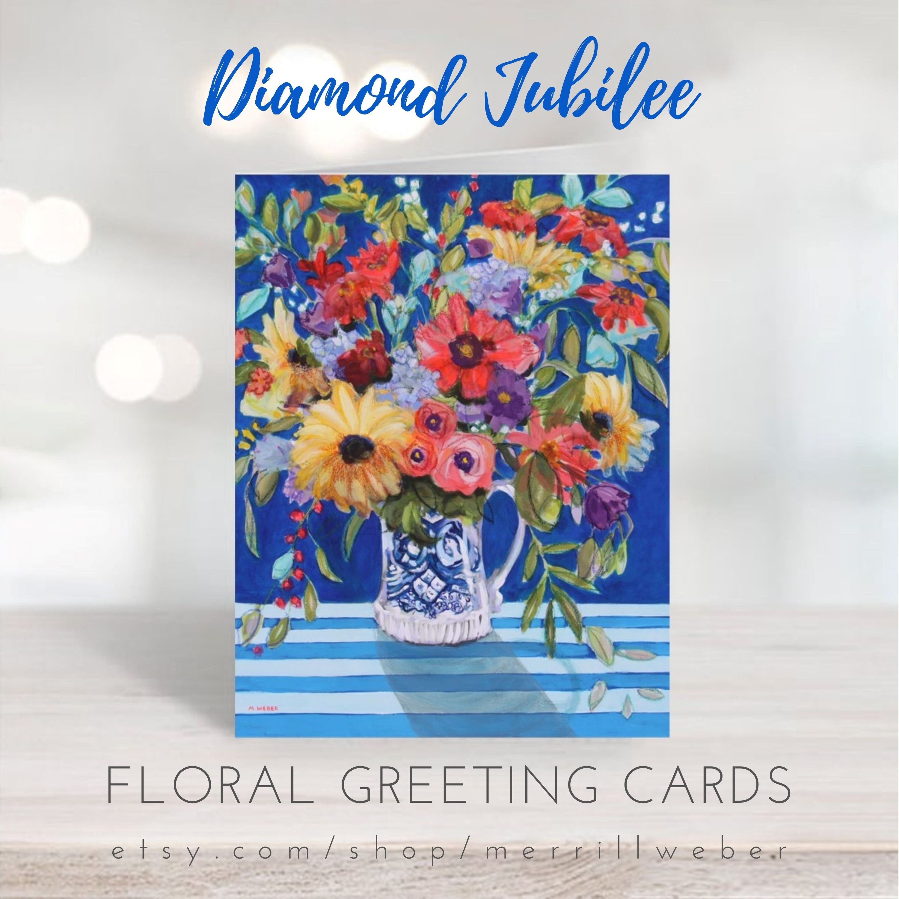 Dazzle Me FLORAL GREETING CARDS for Her Birthday Cards Blank | Etsy