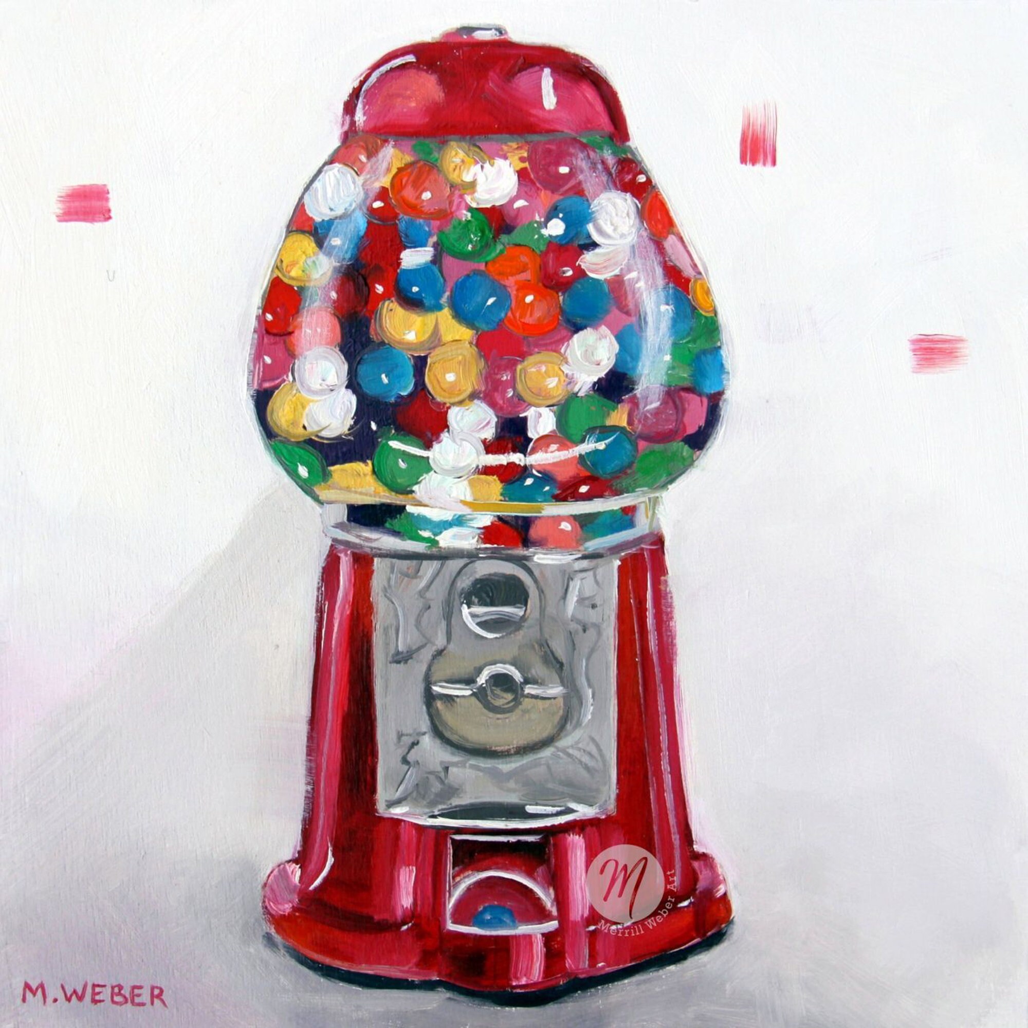 Bubble Gum Machine Painting