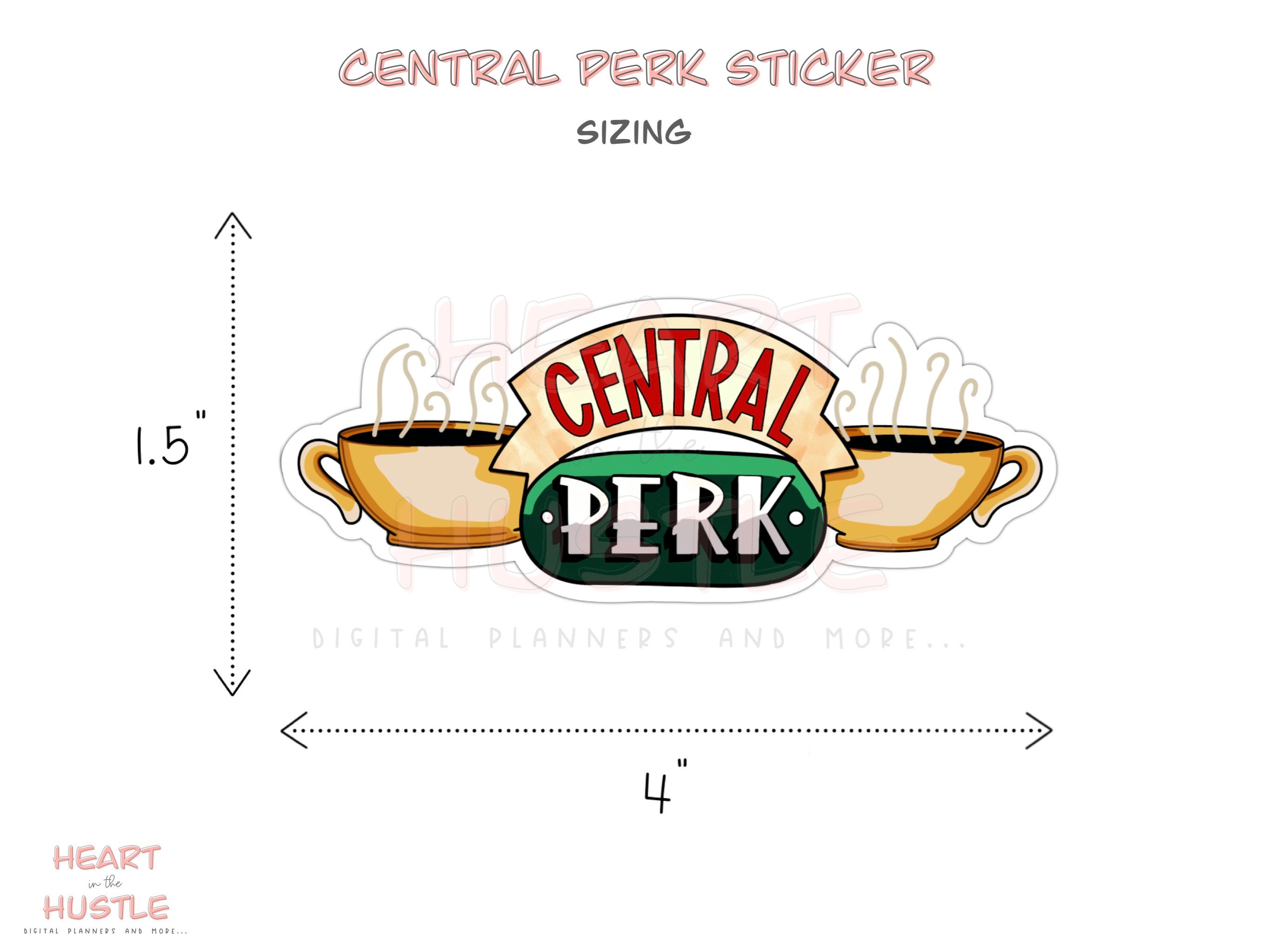 Central Perk Logo Sticker | Etsy