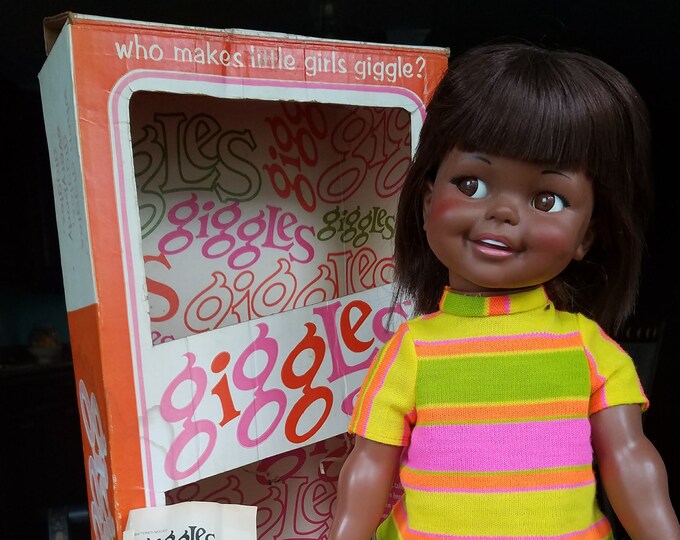 Vintage 1967 IDEAL GIGGLES DOLL -african American-original Clothes ...
