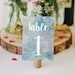 Travel-theme Table Numbers, Editable Template, Vintage Blue Map ...