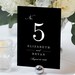 Editable Table Numbers, Modern Black, Elegant, Printable, Editable ...