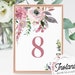 Editable Table Numbers Elegant Neon Printable Editable - Etsy