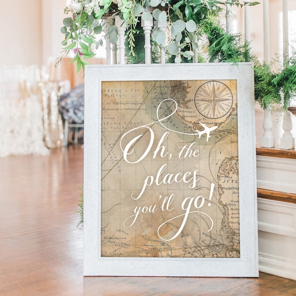 Oh the Places You'll Go Wall Art - Etsy