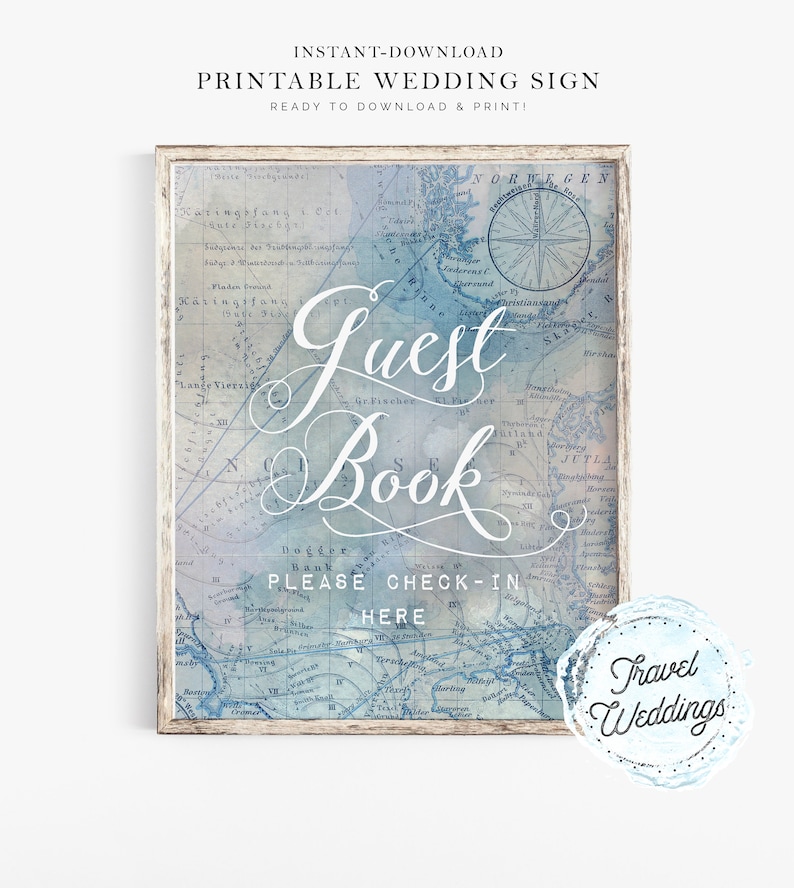 Printable Guest Book Sign please Check-in Here - Etsy