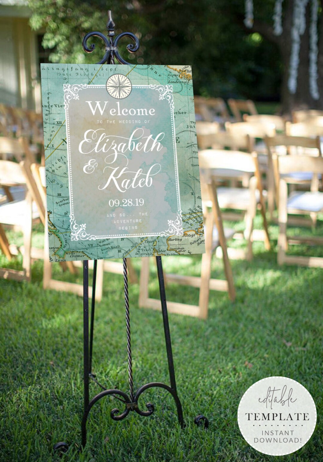 Travel "welcome" Wedding Sign, Customized With Your Wedding Details ...